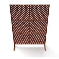 China Customizable Corten Steel Garden Screen Partition Wall Prerusted for sale