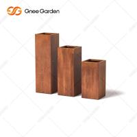 China CE Standard Vertical Tall Outdoor Metal Planter Multipurpose for sale