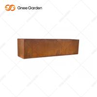 China Outside Garden Corten Steel Square Planter Box Size Customizable RAL Colors for sale