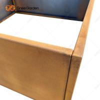 China Easy Assembled Corten Steel Raised Garden Beds For Flowers Planting for sale