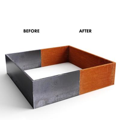 China TUV Corten Steel Raised Garden Bed 65l*65w*30h Cm Custom Painted for sale