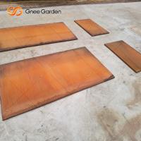 China Rustic Corten Steel Large Metal Planter Boxes Rectangular Detachable Outdoor for sale