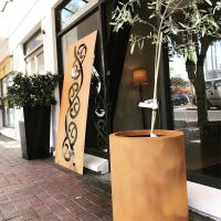 China Multi Function Outdoor Metal Planter Pots OEM Service For Public for sale