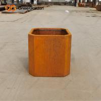 China Outdoor Garden Landscape Corten Steel Planter Box Rustic Weathering Resistant for sale