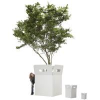 China Thickness 1.5mm-6.0mm Large Tall Metal Flower Pots Tall Corten Steel Planter for sale