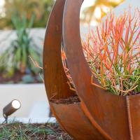 China Gnee Garden Large Corten Steel Planters Decorative Outdoor for sale