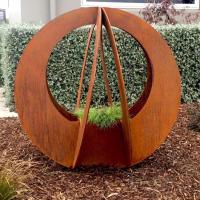China Gnee Garden Large Corten Steel Planters Decorative Outdoor for sale