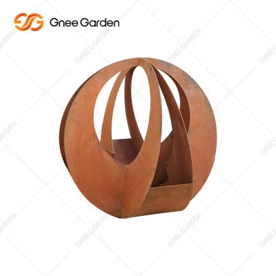 China Bespoke Irregular Large Metal Planter Pot anti aging corrosion proof for sale