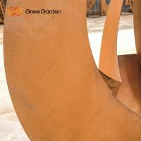 China Rusty Red Modern Outdoor Metal Planter Customizable Corten Steel Planters for sale