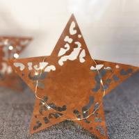 China Handmade Star Shaped Corten Steel Garden Ornaments Personalized for sale