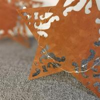 China Handmade Star Shaped Corten Steel Garden Ornaments Personalized for sale