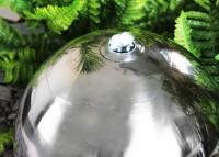 China 70cm Metal Garden Ornaments Stainless Steel Sphere Water Feature With LED Lights for sale