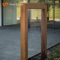 China 3mm Thick Decorative Rustic Corten Steel Water Wall Durable for sale