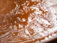 China Dia 600mm Decorative Metal Garden Ornaments Corten Steel Water Table for sale