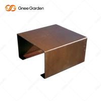 China OEM ODM Welcome Rusty Red Outdoor Metal Furniture Metal Park Bench for sale