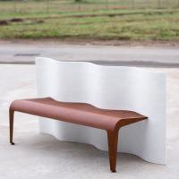 China Customizable Stylish Outdoor Metal Furniture Metal Garden Bench for sale