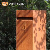 China Corten Steel Rusted Outdoor Metal Furniture Steel Parcel Drop Box Multi Function for sale