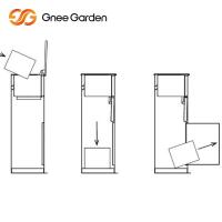 China Customized Corten Steel Outdoor Metal Furniture Vertical Steel Mail Box for sale