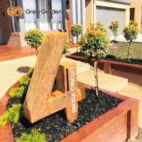 China 400mm Corten Steel Free Standing Letter Box Outdoor For Postal Service for sale