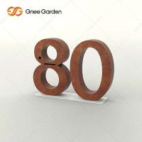 China ISO9001 Standard Rusted Steel Letterbox Contemporary Geometric for sale