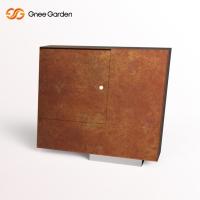 China Rustproof Outdoor Corten Steel Letter Box Antique Design 1000*800mm for sale