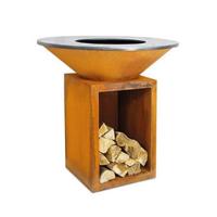 China Tepanyaki Table Outdoor Cooking Bbq Grill Weathering Steel For Garden for sale