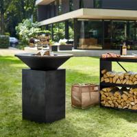 China Wood Burning Weathering Steel Outdoor Cooking Grills 100cm For Barbecue for sale