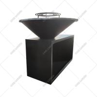 China Modular Corten Steel Outdoor Cooking Grills 3mm Thickness Electronic Ignition for sale