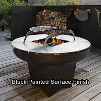 China BBQ Fire Bowl Corten Steel With Grill Ring Outdoor Camping for sale