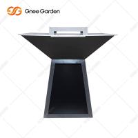 China Corten Steel KD Outdoor BBQ  Fire Pit Round Pre Rusted for sale