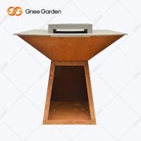 China Garden Outdoor Teppanyaki Bbq Grill Big Size Multifunctional With Cooking Ledge for sale