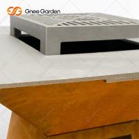 China 3mm Thick Movable Corten Steel Barbecue Fire Pit Customized Size for sale