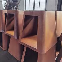 China 3mm Thick Movable Corten Steel Barbecue Fire Pit Customized Size for sale