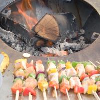 China Corten Metal Outdoor Cooking Charcoal Grills for BBQ for sale