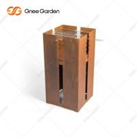 China Metal Wood Burning Open Fire Pit Barbecue Grill For Garden Outdoor Cooking for sale