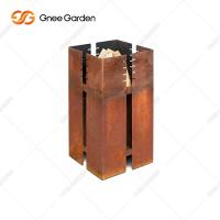 China Corten Steel Bbq Charcoal Grill Table 3mm Thickness for sale