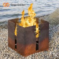 China Corten Steel Bbq Charcoal Grill Table 3mm Thickness for sale