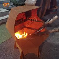 China Corten Steel Outdoor Cooking Charcoal Grills For Barbecue for sale
