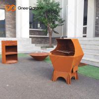 China Corten Steel Outdoor Cooking Charcoal Grills For Barbecue for sale