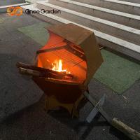 China Portable Corten Steel Bbq Grill For Restaurant Indoor Outdoor Camping for sale
