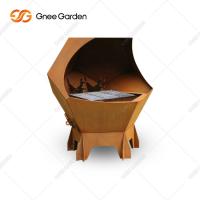 China Outdoor Cooking Bbq Grill Garden Patio Corten Steel Outdoor Bbq Grills for sale