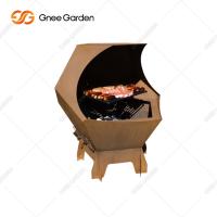 China Simple Operation Corten Iron BBQ Charcoal Cooking Grill For Outdoor Party for sale