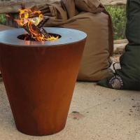 China Outdoor Patio Kitchen Cooking Corten Steel Charcoal Bbq Grill Custom for sale
