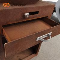 China Family Friends BBQ Steel Outdoor Rust Corten Steel Grill Brasero Barbecue Grill for sale