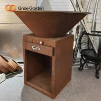 China Corten Steel Outdoor Cooking Grills Fire Pit With BBQ Grill Rust Coating Eat Outside for sale