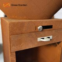 China Outdoor Corten Steel Garden Fire Pit BBQ Cooking Plate Outdoor Cooking Grills for sale