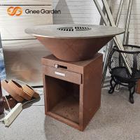 China Outdoor Cooking BBQ Grill Heavy Duty Antique Fire Pit Corten Metal Barbecue for sale