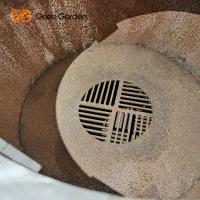China Rusty Color Outdoor BBQ Grills Charcoal Smoker With Round Dia 100cm Cooking Plate for sale