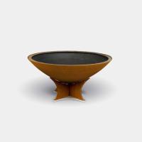 China Metal Barbecue Outdoor Cooking Grills Garden Corten Steel 900mm Height for sale