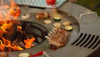 China Outdoor Cooking Custom Fire Bowl Bbq Grill Corten Steel Garden Fire Pit Rustic for sale